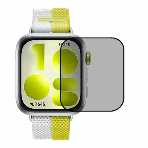 Скрин Мобайл защитный экран для Huawei Watch Fit 5 из нано стекло 9H приватное