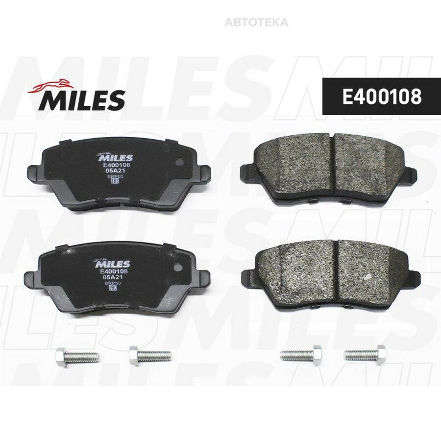 Колодки тормозные LADA LARGUS/NISSAN NOTE/DUSTER/KANGOO/KAPTUR пер. LowMetallic MILES E400108