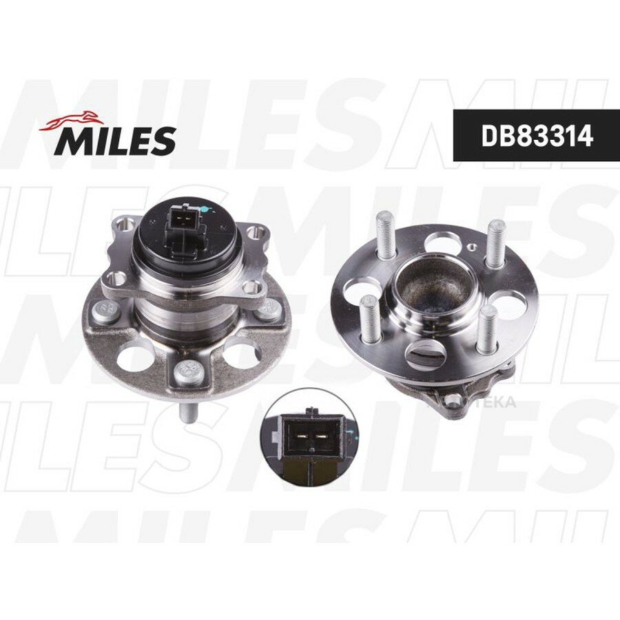 Ступица с подшипником HYUNDAI SOLARIS/KIA RIO 17- зад. MILES DB83314