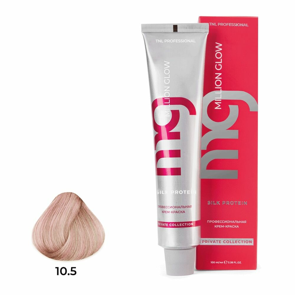 Крем-краска для волос Million glow Private collection Silk protein 10.5