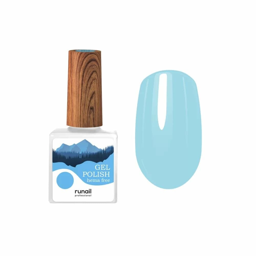 Гель-лак RuNail Professional Gel polish (hema free) № 8574, голубой 10 мл