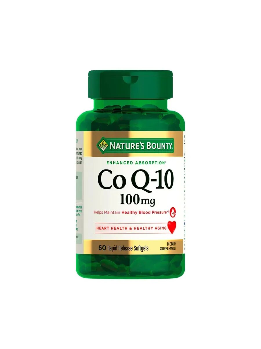 Коэнзим Q10 Nature's Bounty/Нэйчес баунти 100мг 60шт -1 уп.
