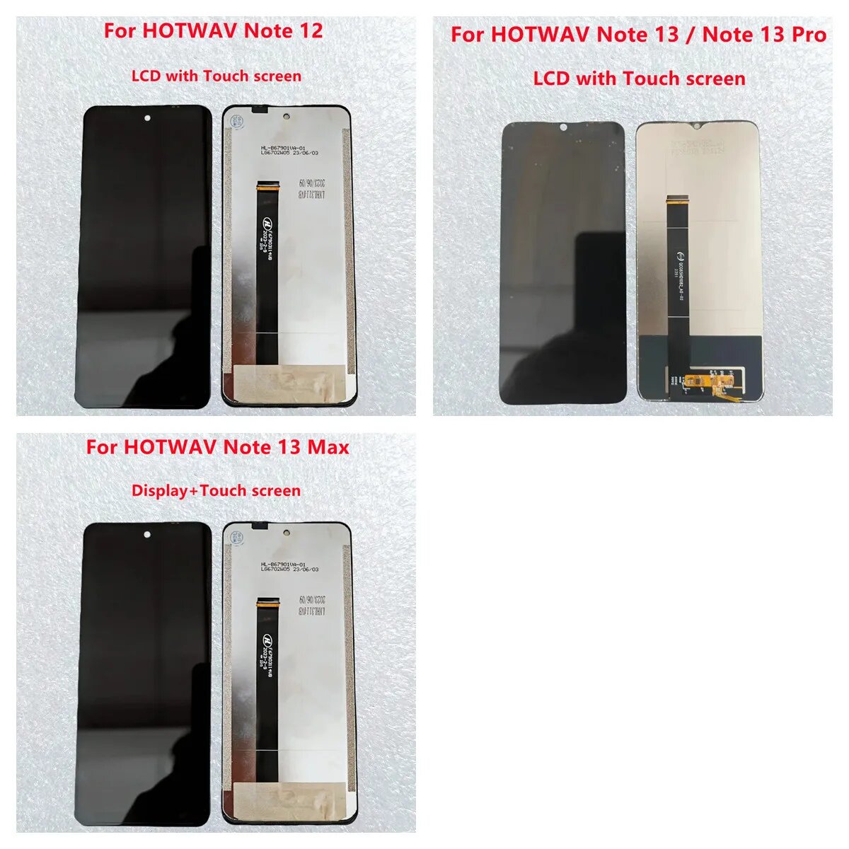 Оригинальный ЖК-дисплей для HOTWAV Note 13 Pro, сенсорный экран, дигитайзер в сборе, ЖК-дисплей для HOTWAV Note 12, Note 13 Max