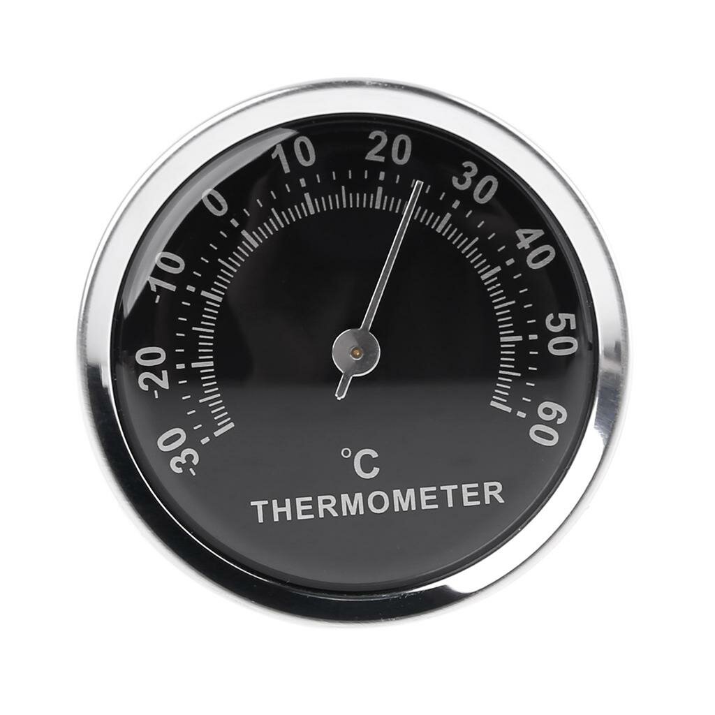 58мм мини-автомобильный термометр -30~60℃, Черный