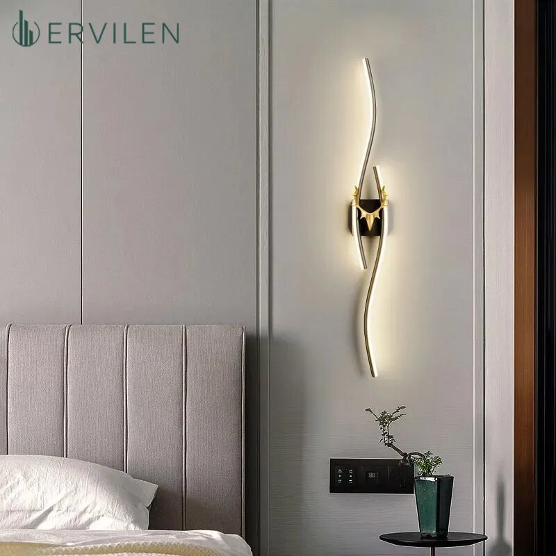ERVILEN Настенный светильник, 13 Вт, светодиодная лампа, 6000К, бронза, 150x600x600 мм