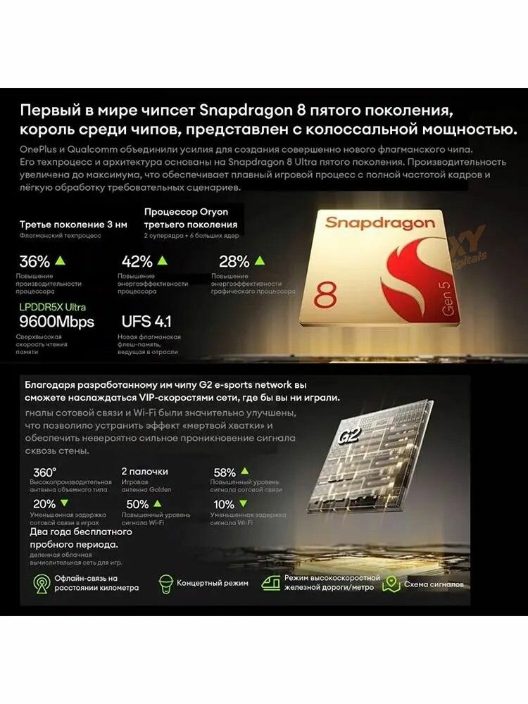 Смартфон OnePlus Ace 6T 5G, Snapdragon 8 Gen 5, AMOLED 165Hz , большой батареей 8300 mAh CN 12/256 ГБ, Nano-SIM, черный — фото 1