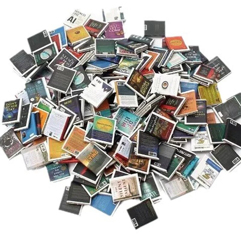 Миниатюрные книги для кукольного домика 50 шт.