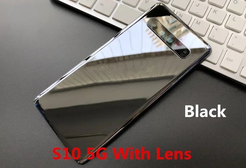 Задняя крышка корпуса для Samsung Galaxy S10 5G G977 6.7" (стекло, сменная, для Черный, черный