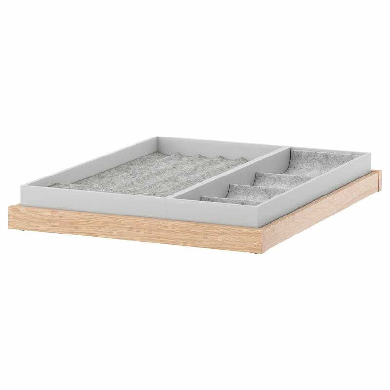 Корзина для хранения IKEA KOMPLEMENT, выбеленный дуб, 50x58 см 992.494.74