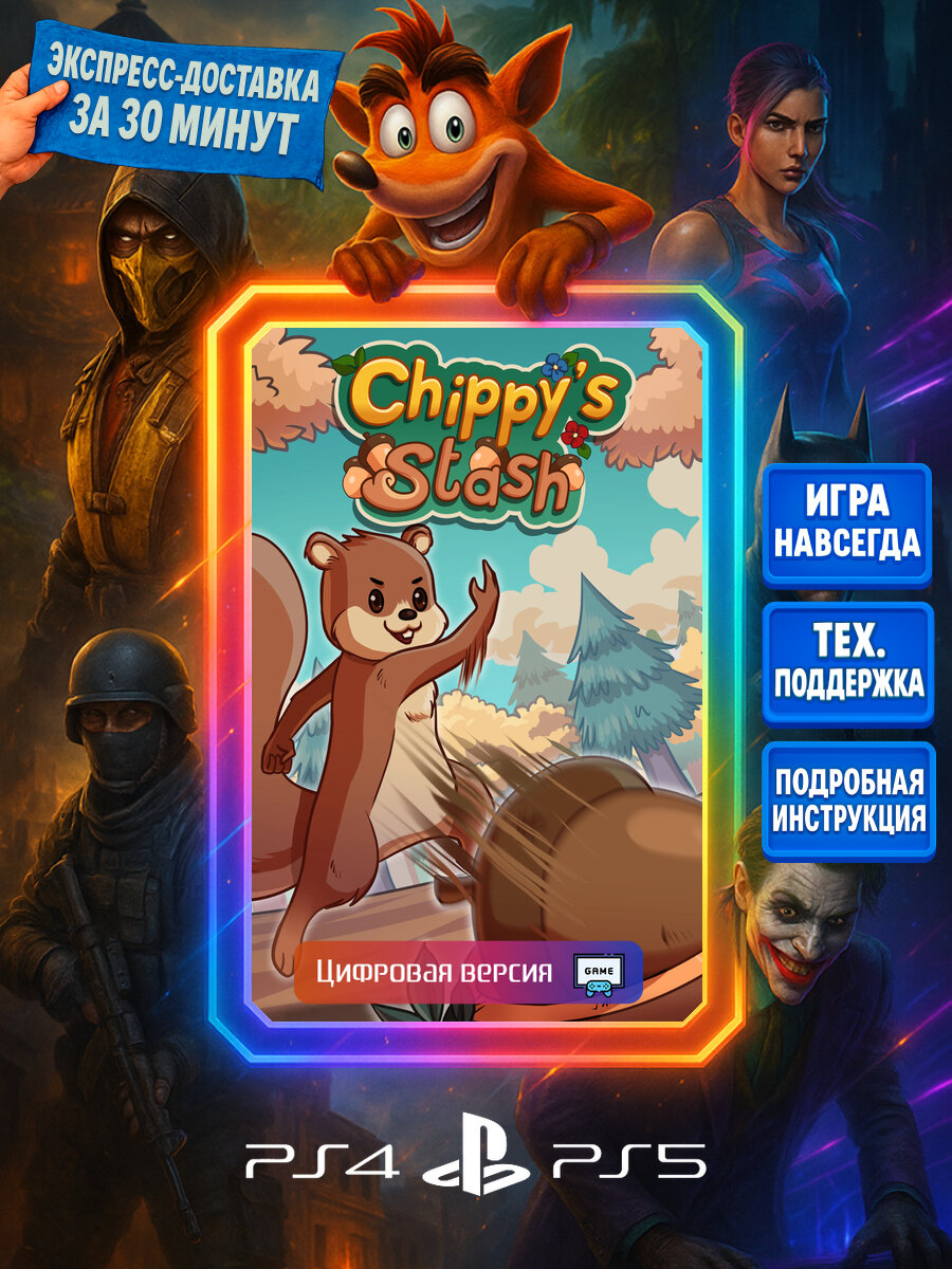 Chippy's Stash PS4/PS5 | Моментальная доставка | Английский язык | Головоломки