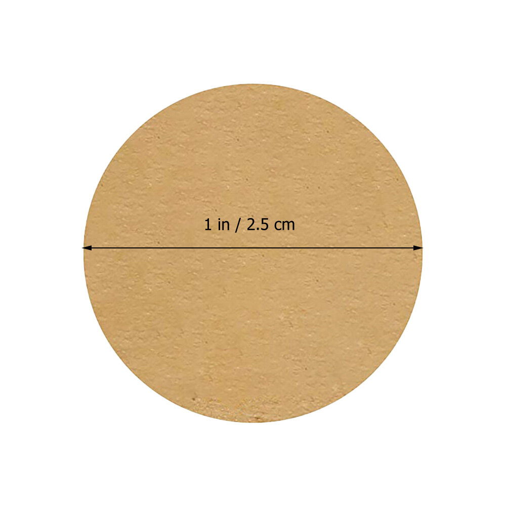 Этикетки Из Крафт Бумаги 3 Рулона Для Подарков И Упаковки Размер 2.50X2.50X0.10Cm