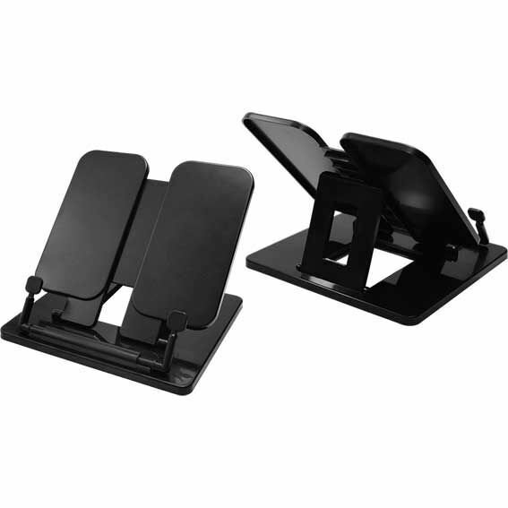 Подставка для книг ATTOMEX 8063640, чёрная, пластик, 19х18,5х17см