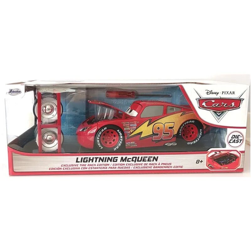 Jada Toys 1:24 Модель автомобиля Lightning McQueen, металлический, для мальчиков
