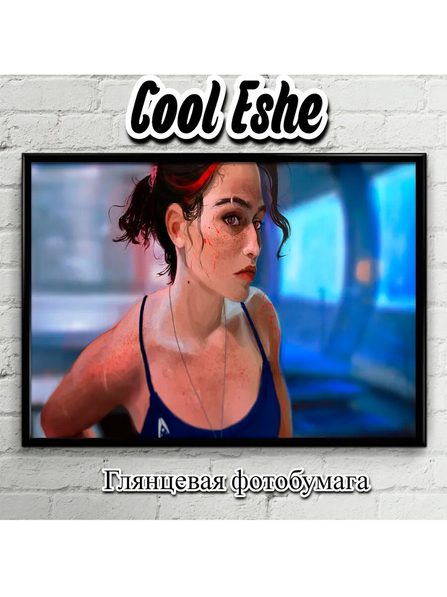 Плакат "mass effect art shepard 3809" А3