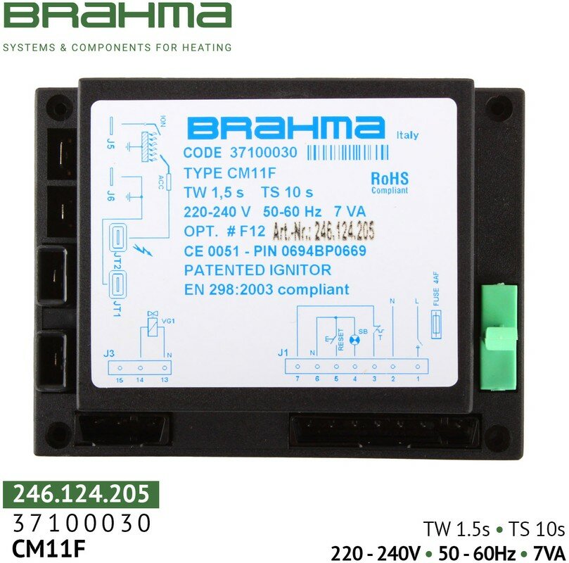 Блок управления горением BRAHMA CM11F 37100030