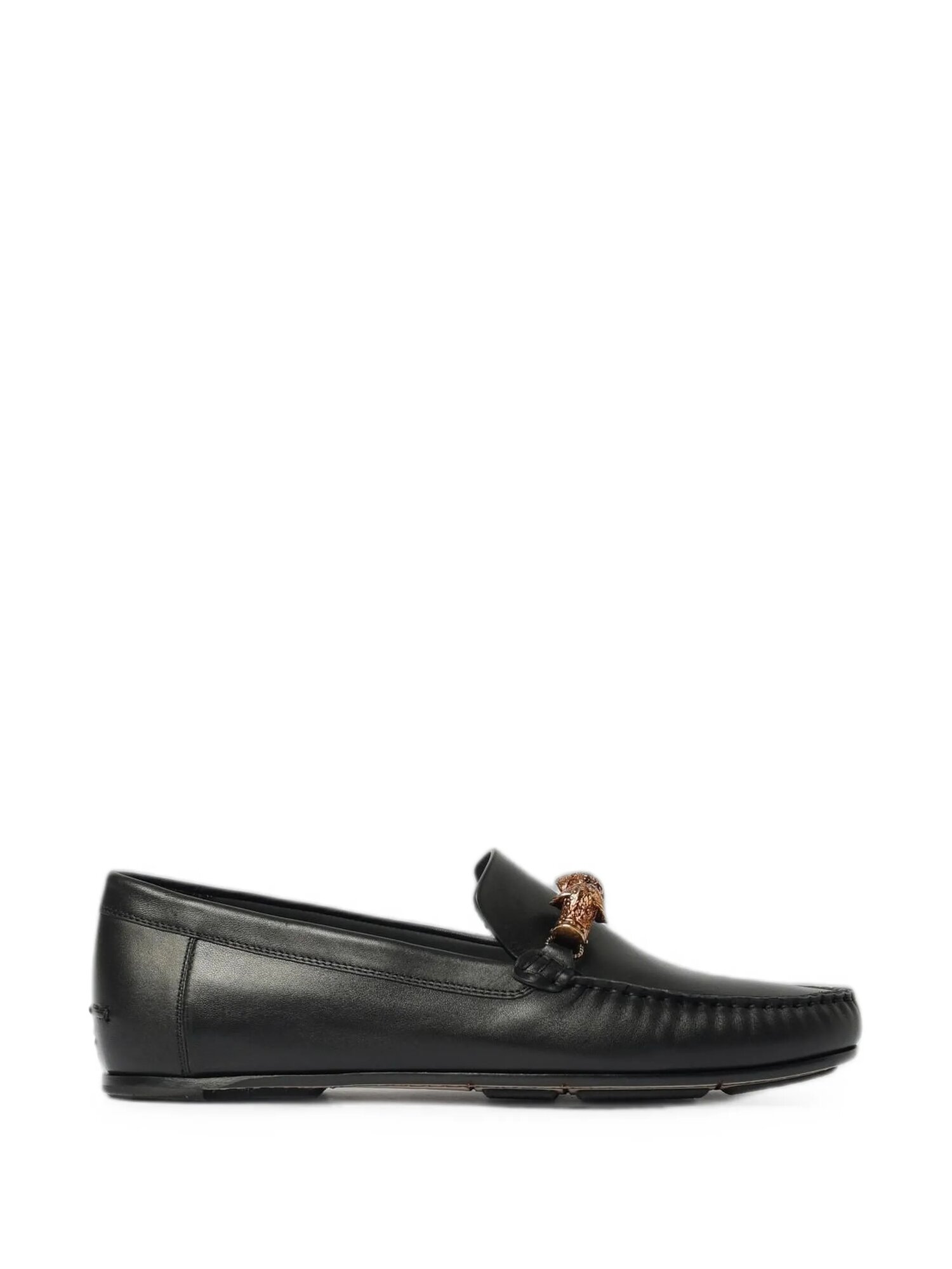 Лоферы Animal-plaque leather loafers