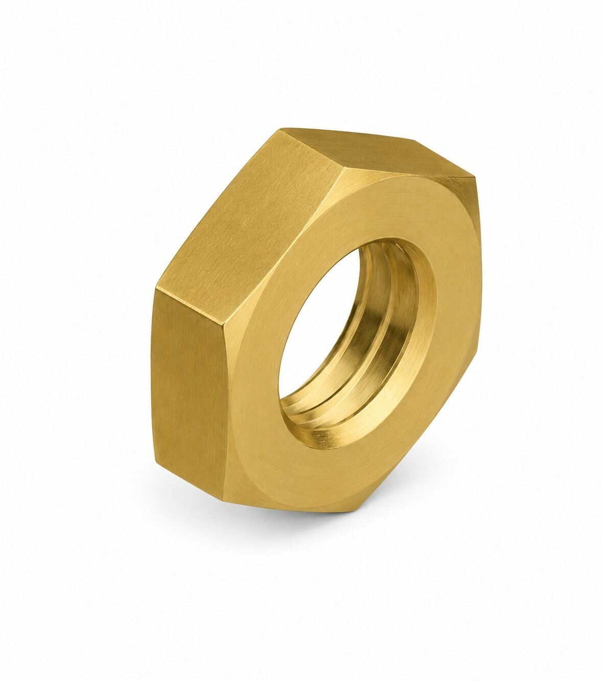 Гайка латунная низкая М27х1,5 S36мм, 10 шт