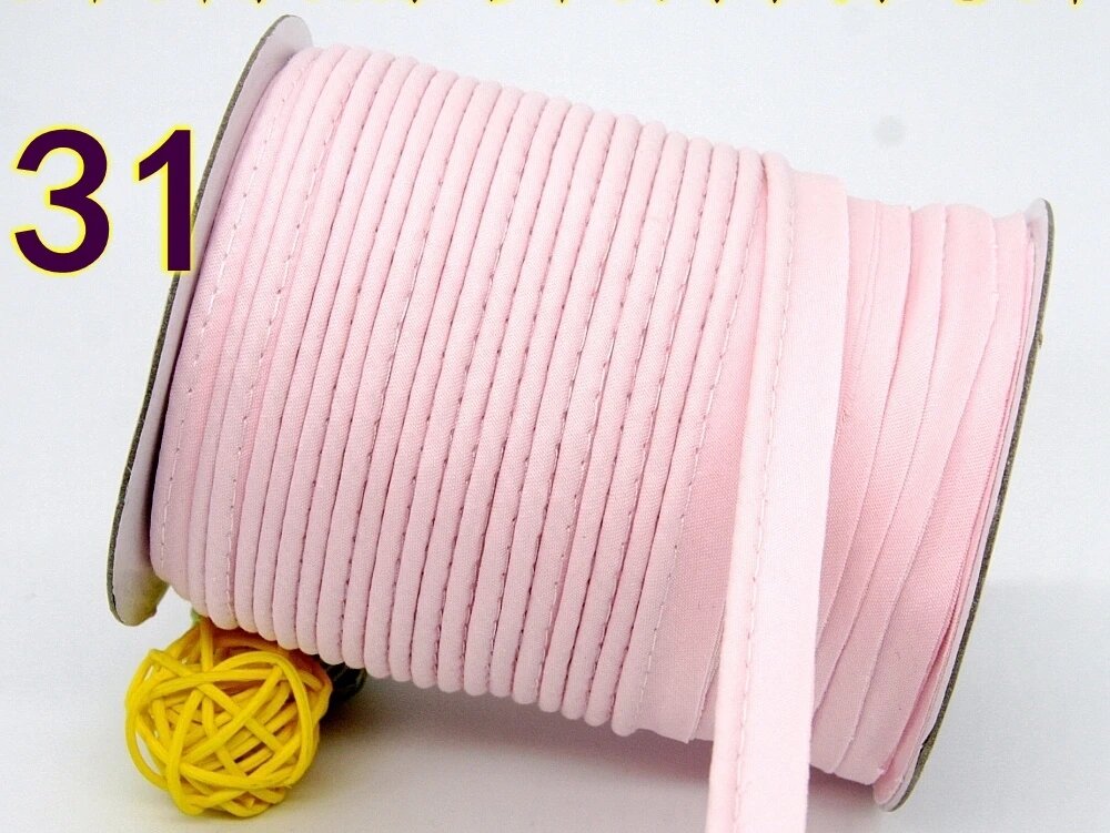 Хлопковая лента для переплета AOY 1/2 дюйма 5 ярдов Розовый, light pink
