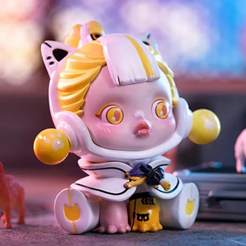 POP MART Skullpanda City of Night Series фигурка Pet Cat