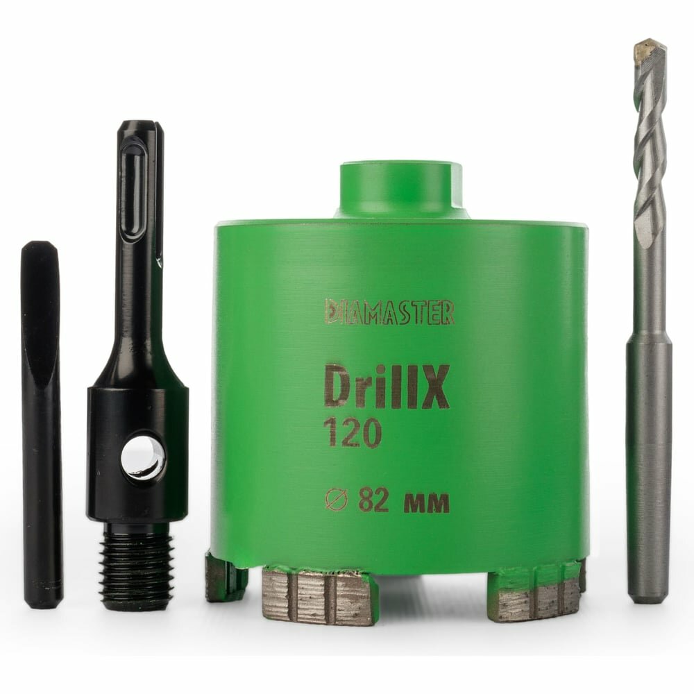 Сверло сегментное DIAMASTER DrillX-120 (М16/SDSplus) д.82/h- 70мм бетон/железобетон/кирпич dry Laser 000.630.0074 — фото 1