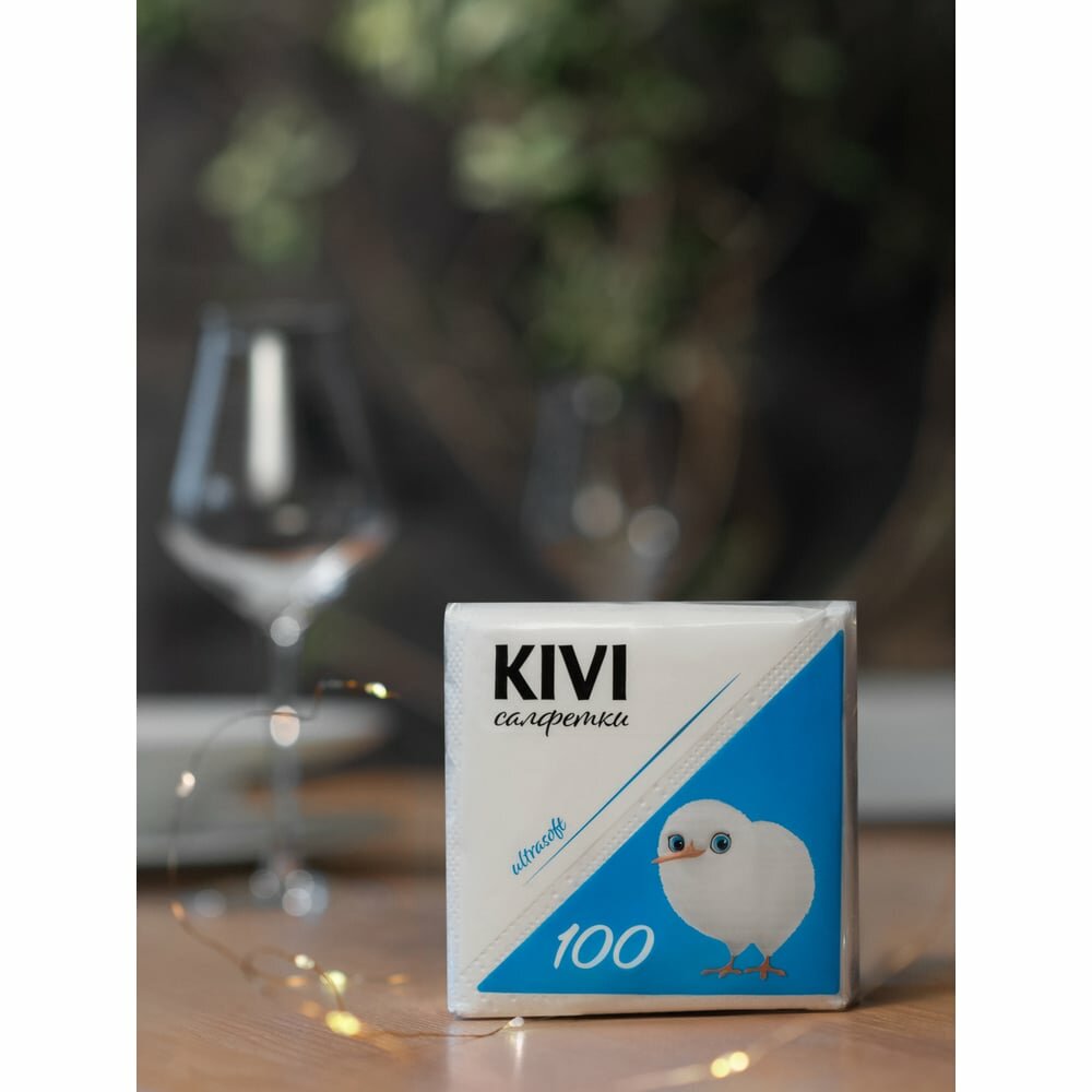 Бумажная салфетка Kivi белая, 100 листов 4612754820016 00-00000130