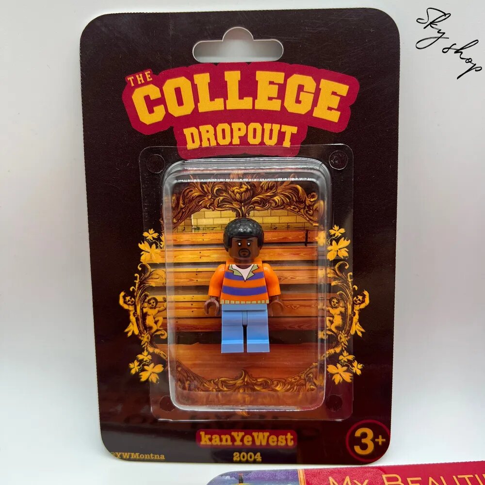 Минифигурка Kanye West-The College Dropout Музыкальный альбом, Карточная упаковка