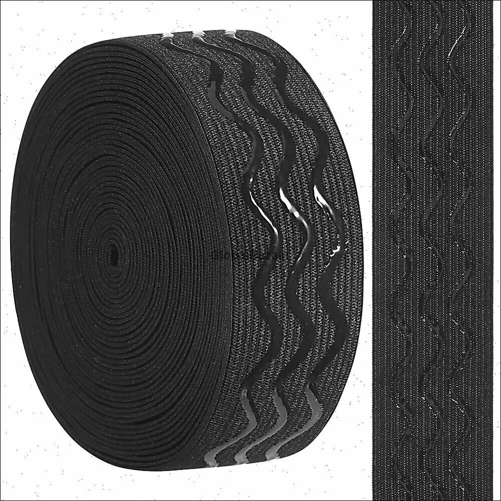 Эластичный Шнур Антискользящий 1 Рулон Ширина 500.00X3.00X0.10Cm Для Шитья И Декора