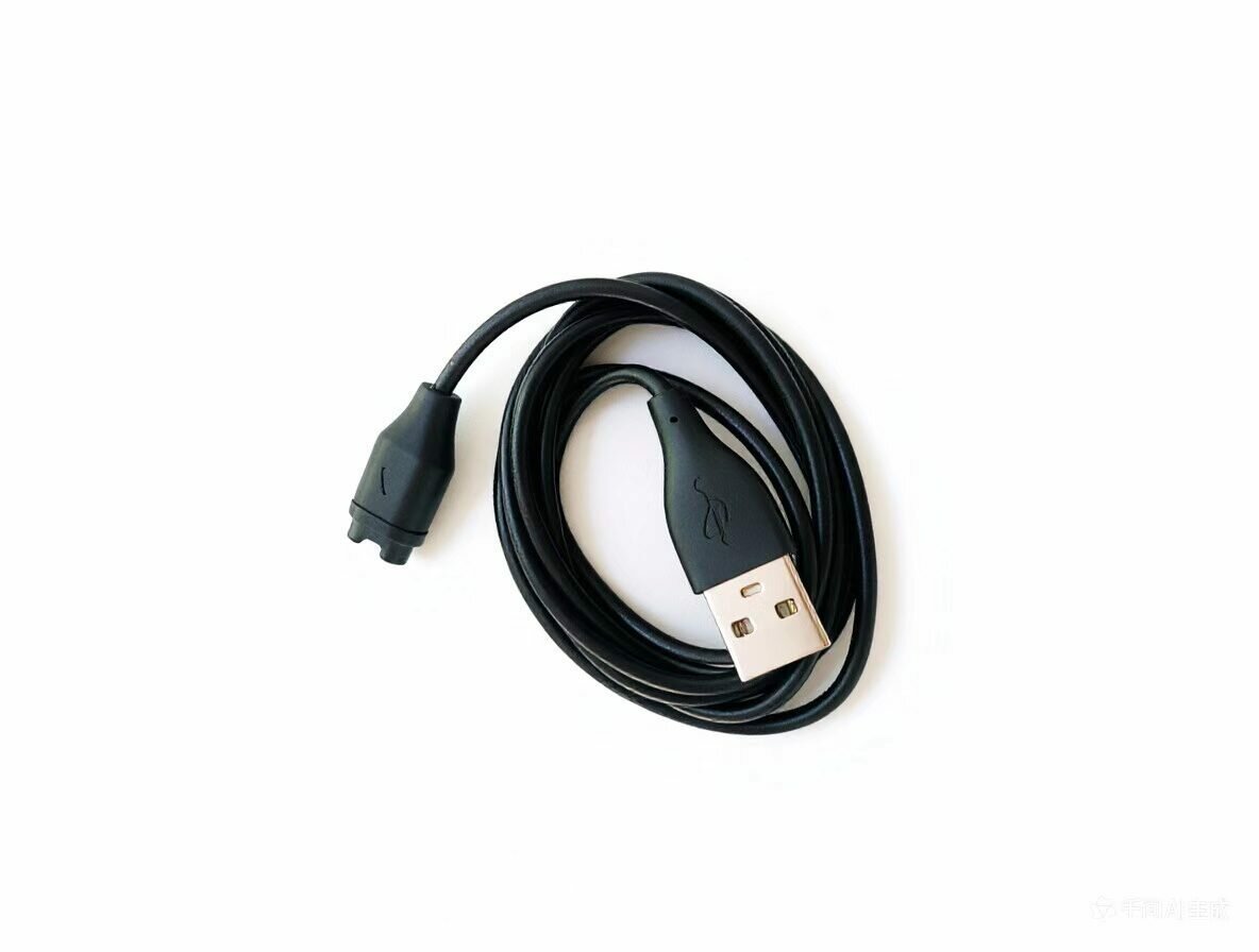 Совместимый с Garmin кабель зарядки 1 м USB для умных часов Fenix 5/5X/6/6X/7 и Vivomove - черный