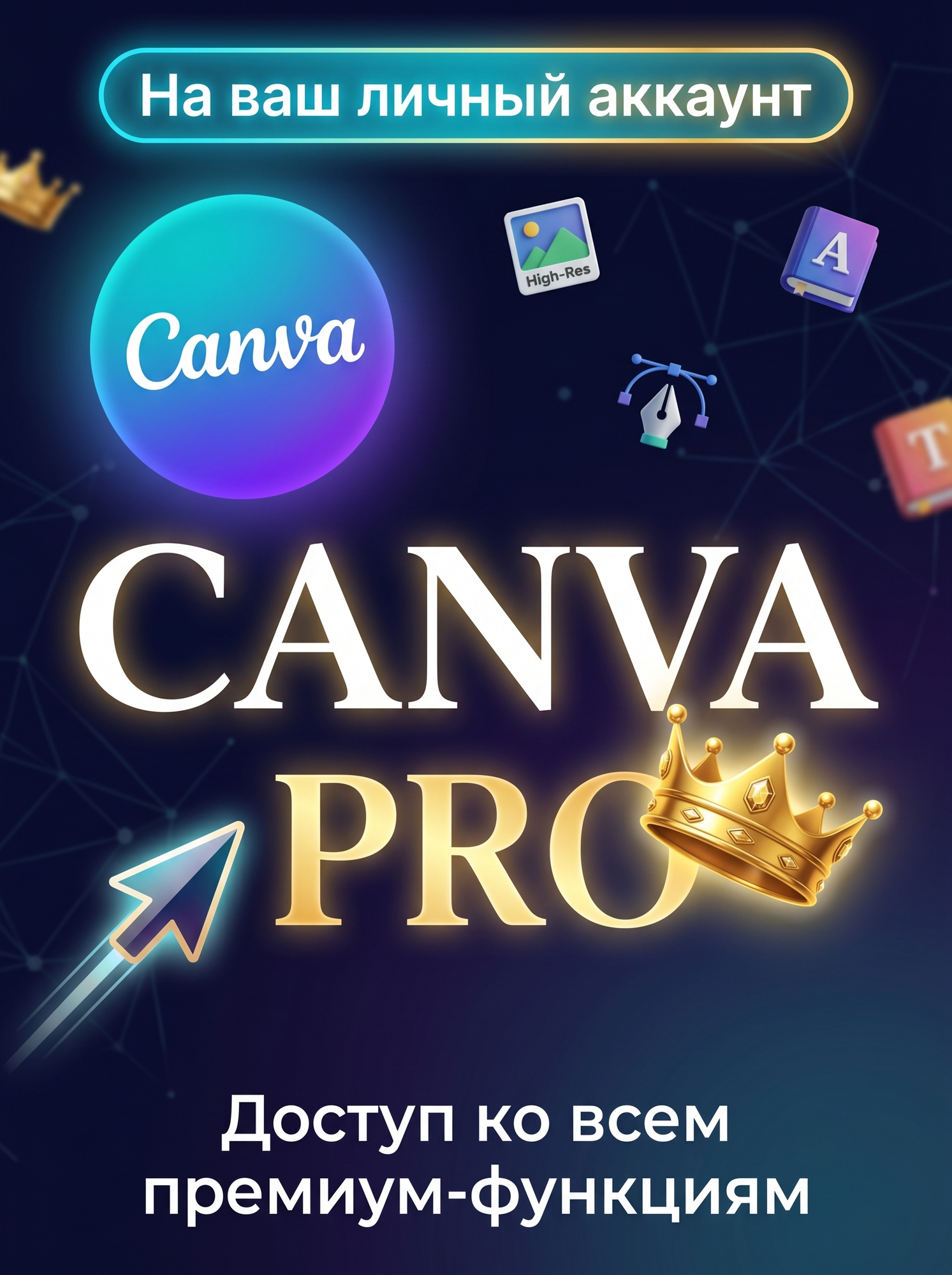 Подписка Canva PRO 1 год - активация официальной подписки канва про 1 год