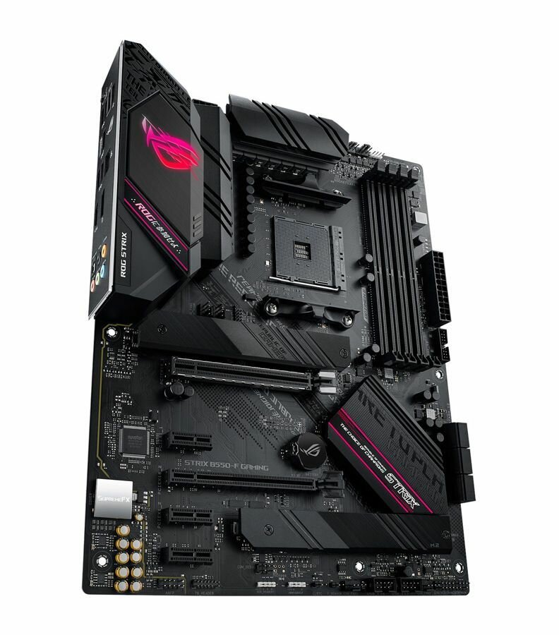 Материнская плата ASUS ROG STRIX B550-F GAMING, AM4, AMD B550, 4xDDR4, 6xSATA, 2xM.2, 1xPCI-E 3.0 x16, 1xPCI-E 4.0 x16, 3xPCI-E x1, 1xDP, 1xHDMI