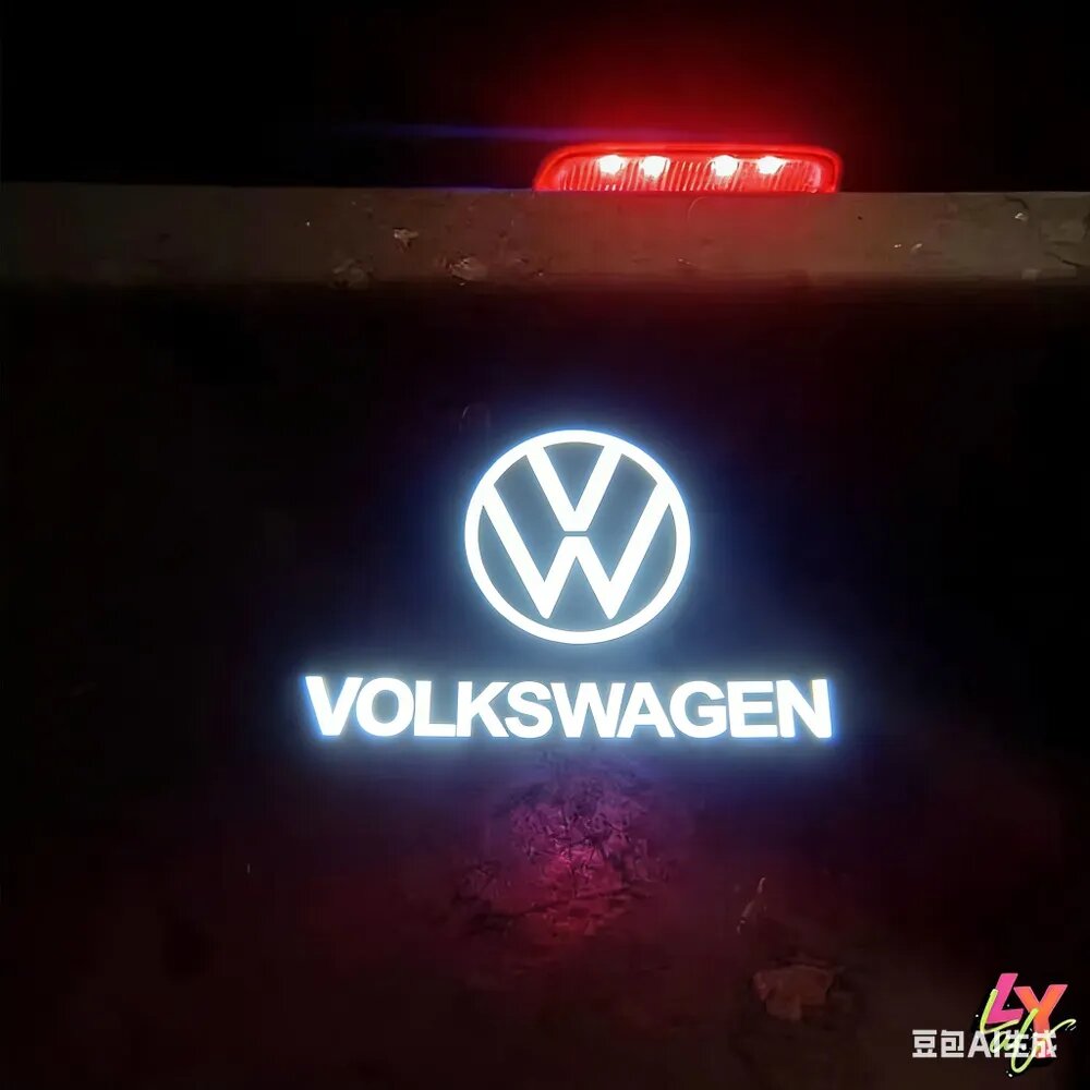2 дверные светодиодные сигнальные лампы, лампы проекции логотипа для VW Volkswagen Golf passat Jetta Tiguan