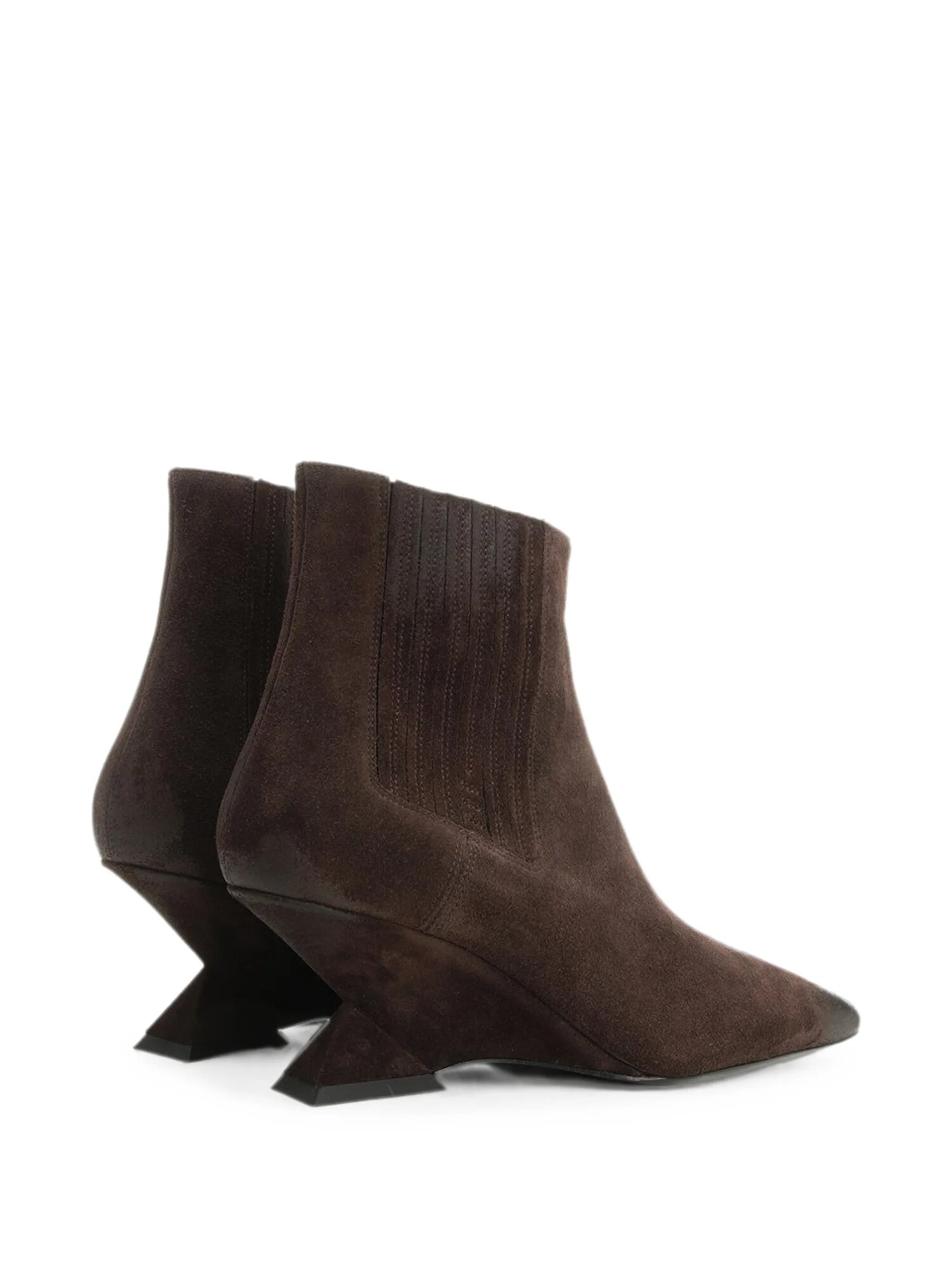 Ботинки The Attico Cheope pointed-toe ankle boots, размер 39, коричневый — фото 1