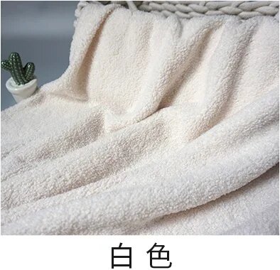 Бархатная ткань Тедди 160 см Белый, White