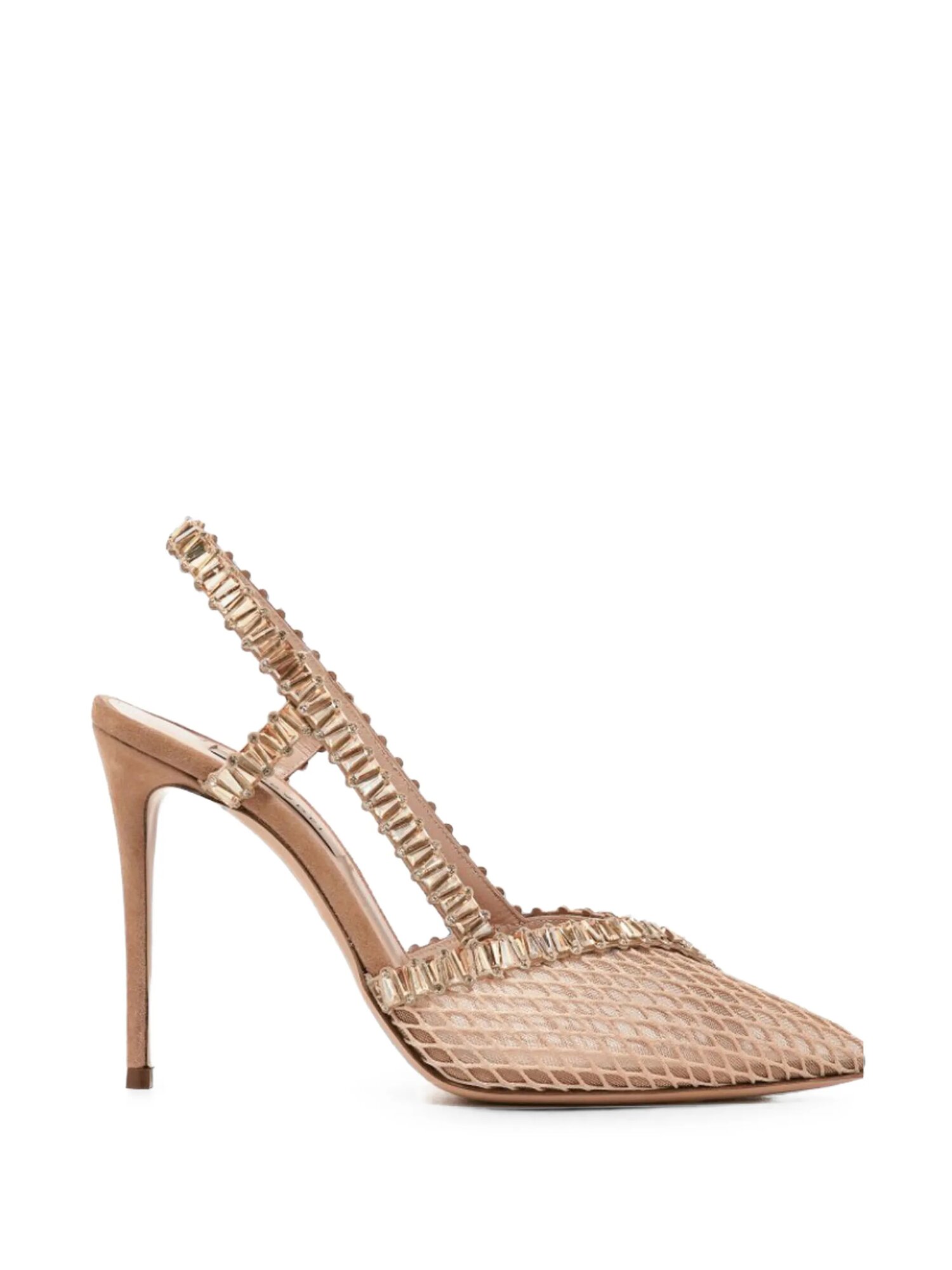 Туфли Julia Heaven crystal-embellished slingback pumps 