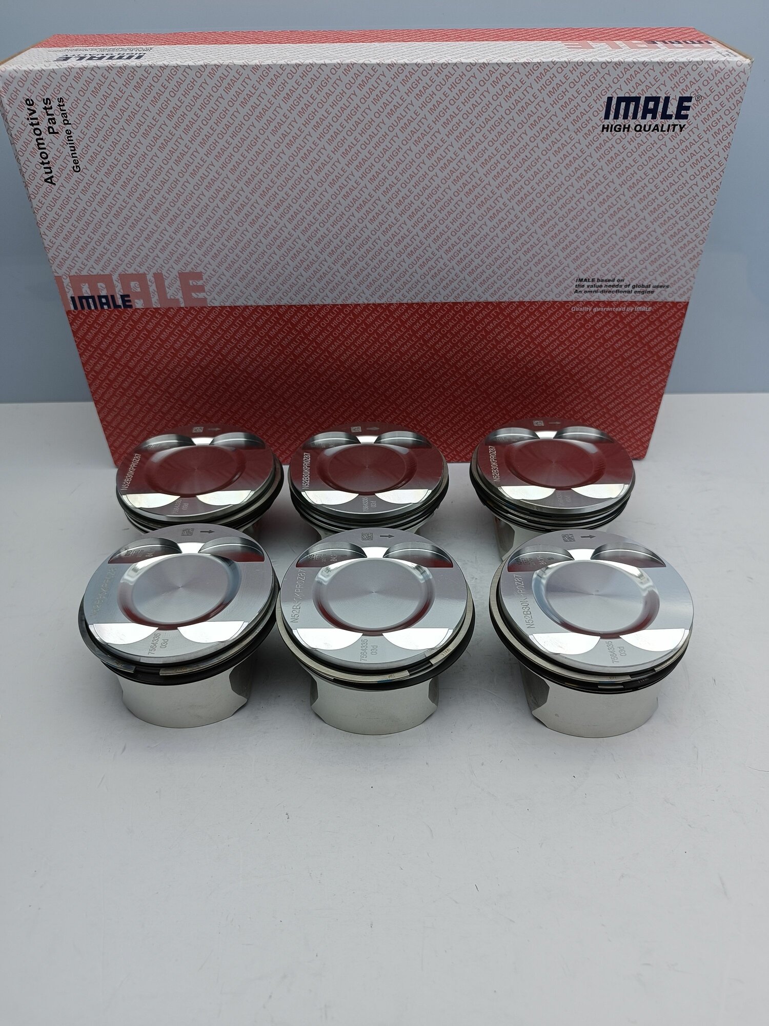 Комплект новых поршней BMW N52B30 IMALE/IMLENG I04001006 11257564335