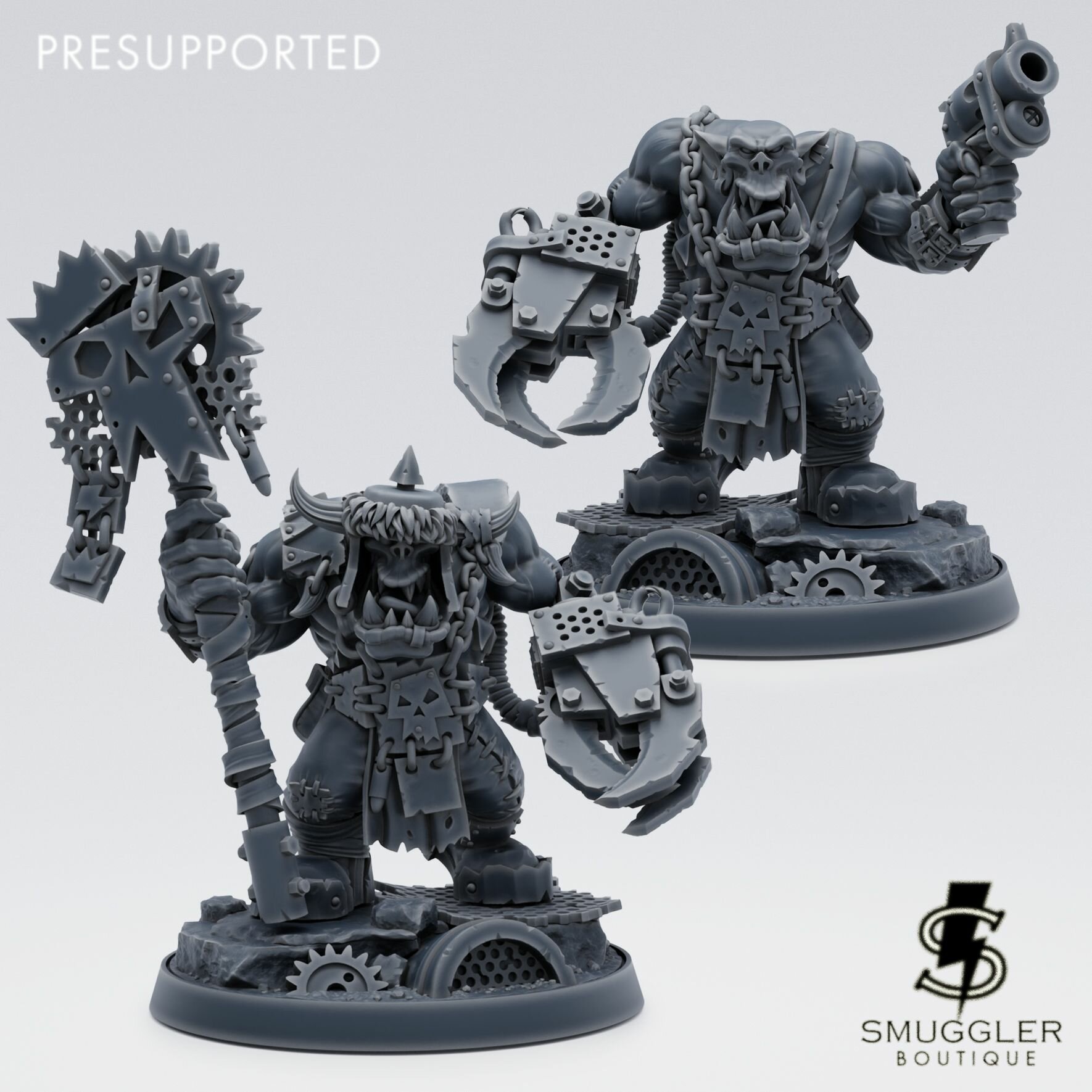 Orc Ork Klawwkra Pack. С подставками. Warhammer 40.000