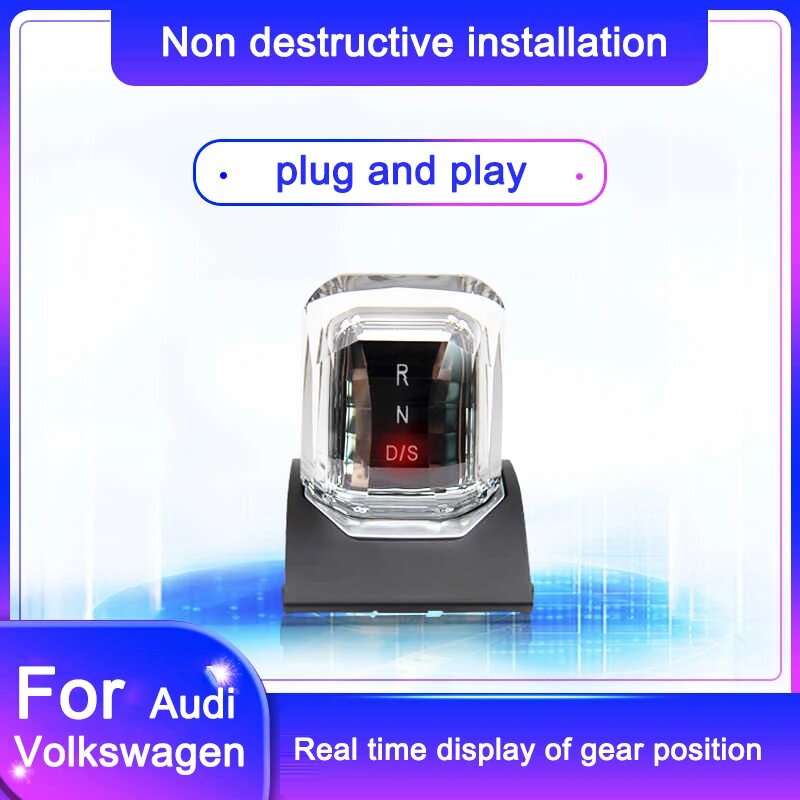 FOR Volkswagen Golf 8 Audi A3 crystal gear shift, gear shift modification with LED display