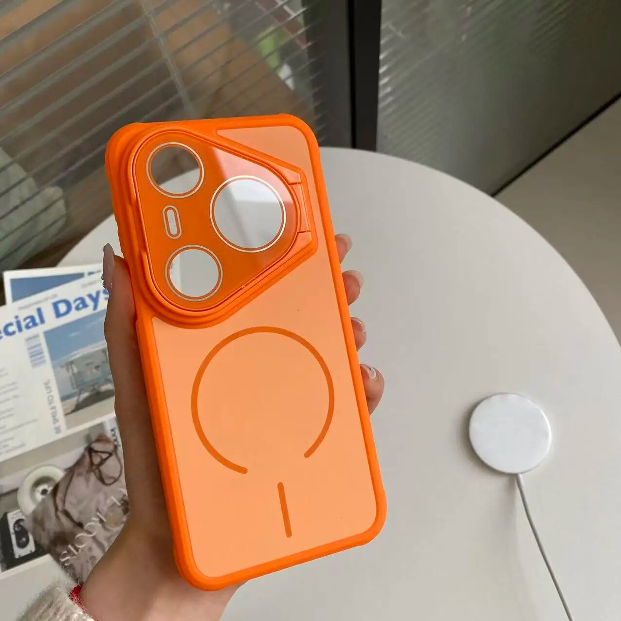 Защитная пленка для объектива, чехол-держатель для Huawei Оранжевый, Orange, For Huawei P80 Ultra
