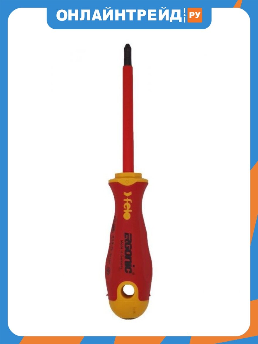 Отвертка диэлектрическая Felo 41520390, Ergonic PZ 2X100