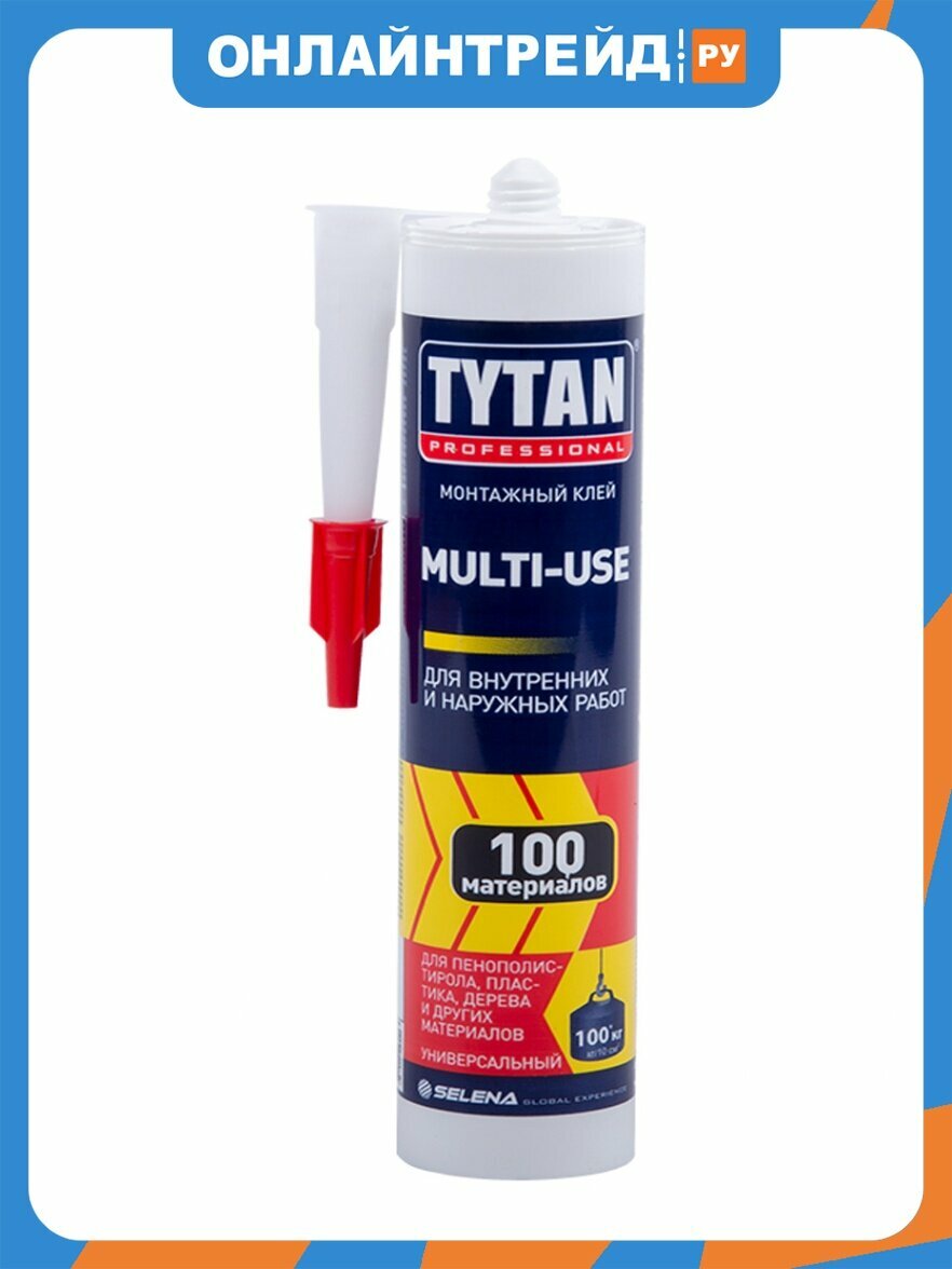 Клей монтажный каучуковый Tytan Professional Multi-Use, 310 мл, бежевый