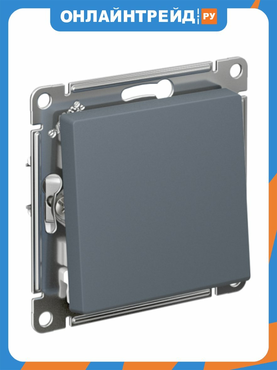 Выключатель 1-клавишный Systeme Electric (schneider Electric) SCHNEIDER ELECTRIC ATLASDESIGN, сх.1, 10АХ, механизм, грифель, ATN000711