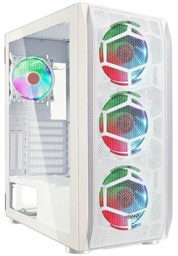 Компьютерный корпус GiNZZU GL390 (GL390) белый - Midi Tower, E-ATX, USB 3.2 Gen 1 Type-A, USB 2.0 Type-A