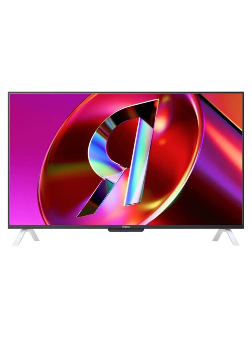 Телевизор Яндекс GPT YNDX-00095, 55" 4K UHD, QLED, черный