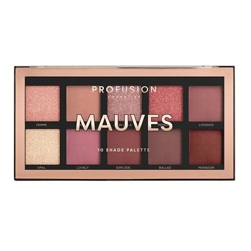 PROFUSION Палетка для макияжа глаз Mauves, 110 г