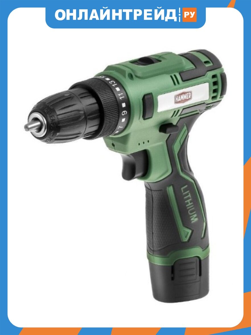 Дрель-шуруповерт аккумуляторная Hammer ACD12C (216-021)