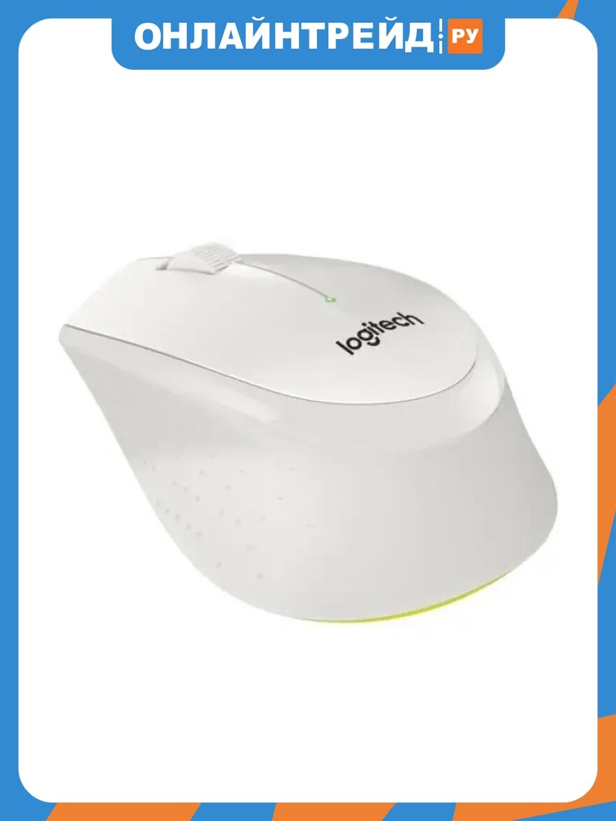 Мышь беспроводная Logitech M330 Silent Plus белый (910-004926)