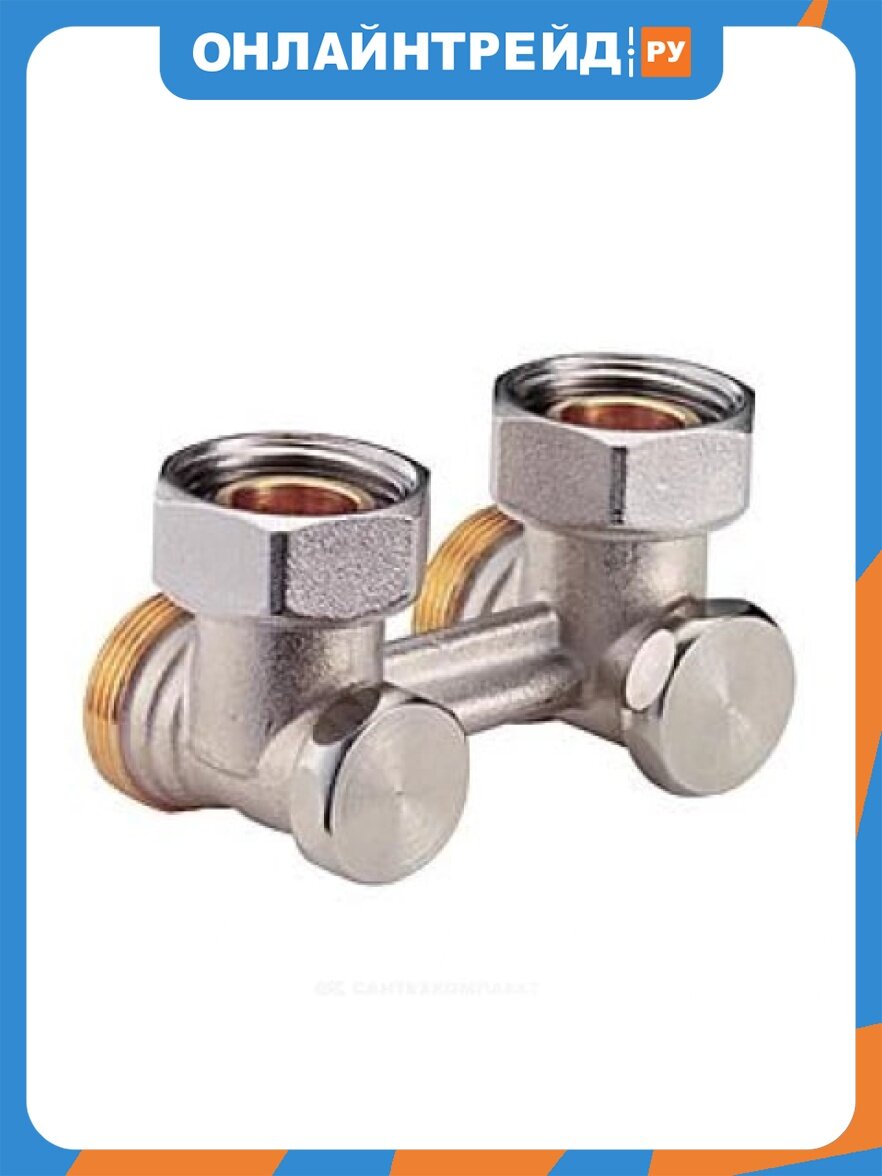 Узел Giacomini , R388, угловой H-образный, 3/4"