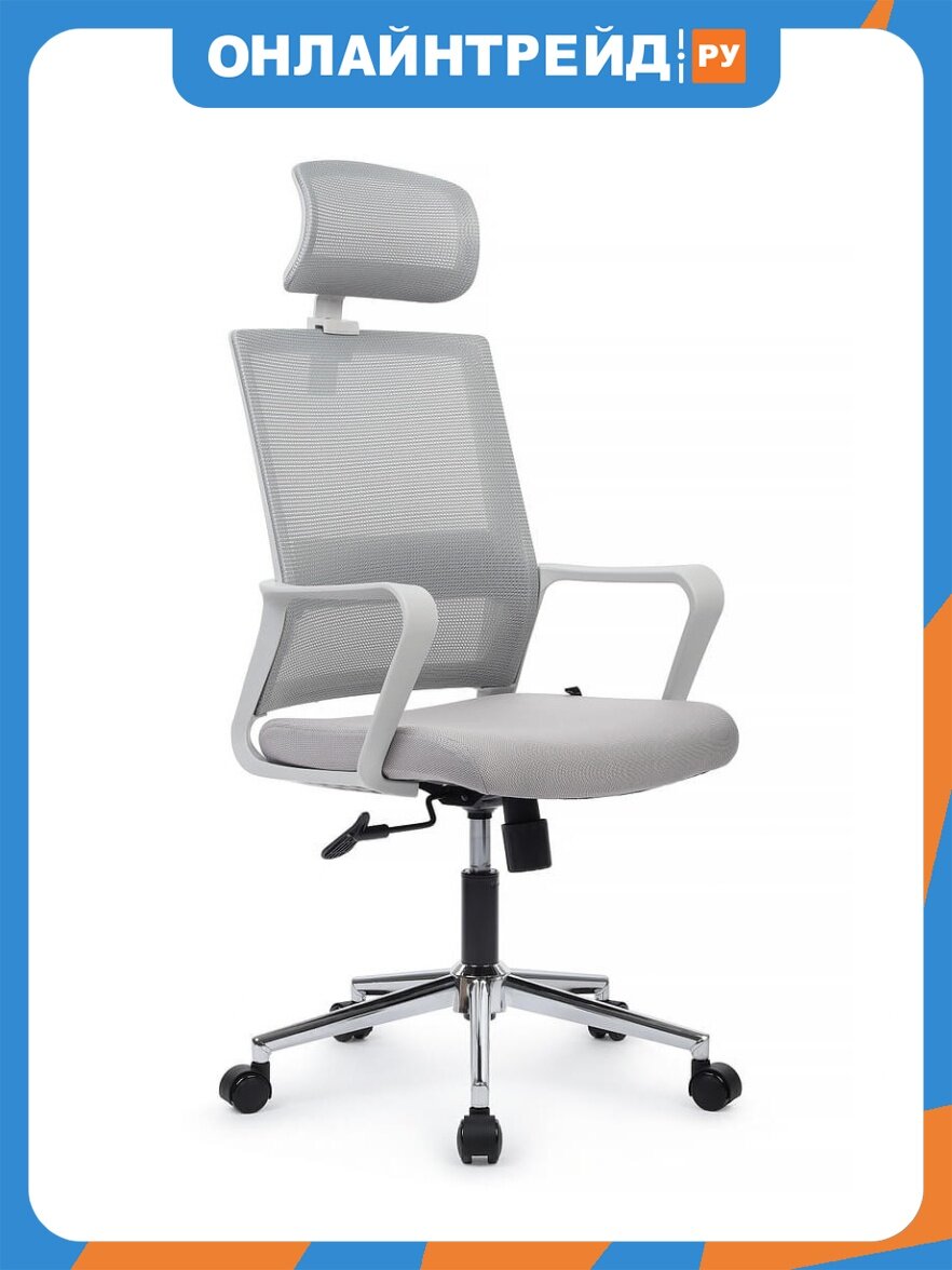 Кресло офисное Riva Chair Mint RCH M1029HWE Серый