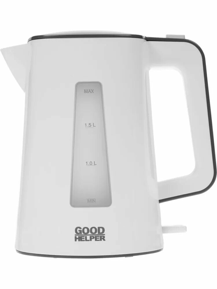Чайник GoodHelper KP-1720 2л. 2200Вт белый/серый (пластик)