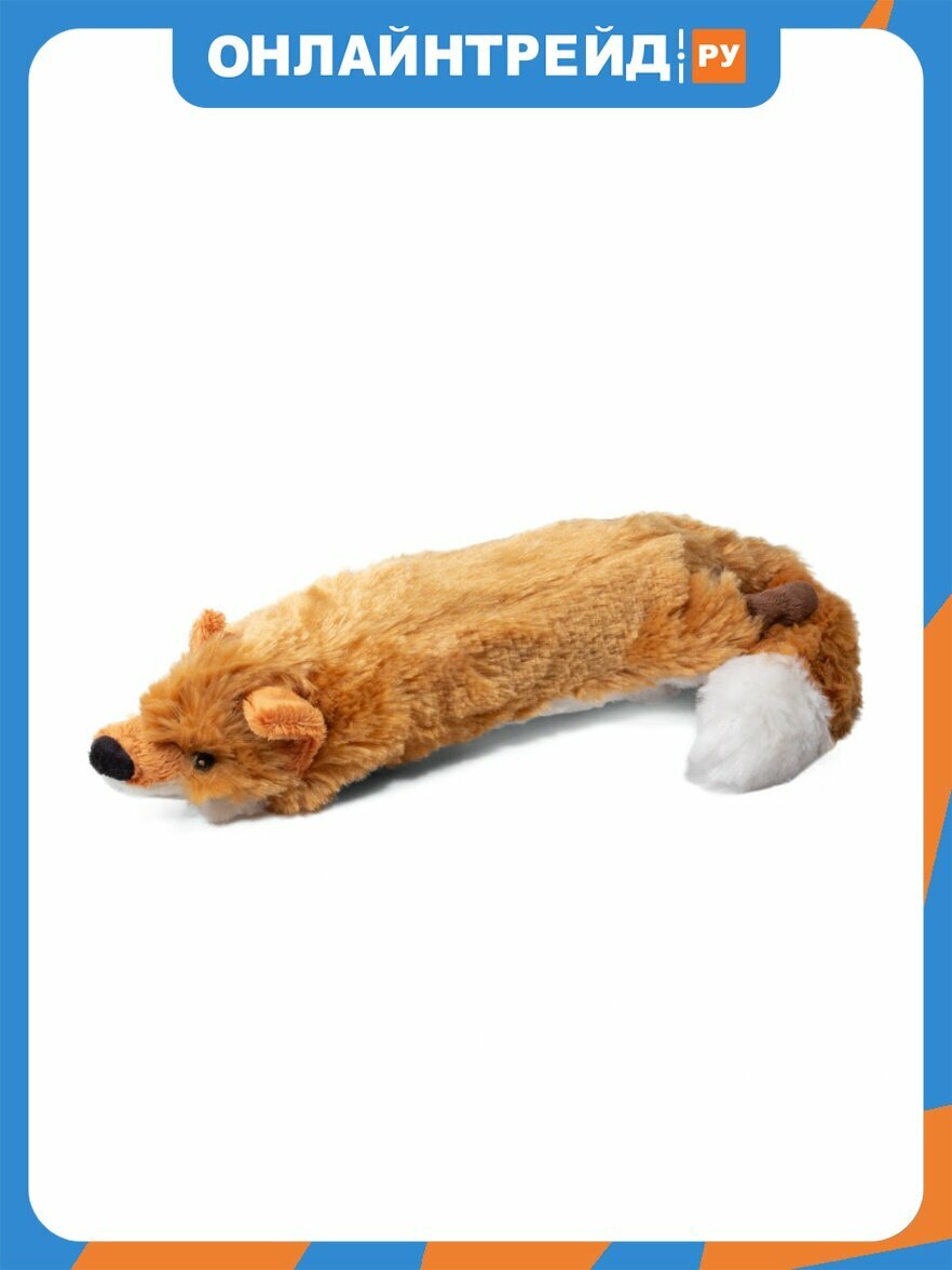 Игрушка для собак Gigwi Dog Toys Лиса с большой пищалкой 63 см.